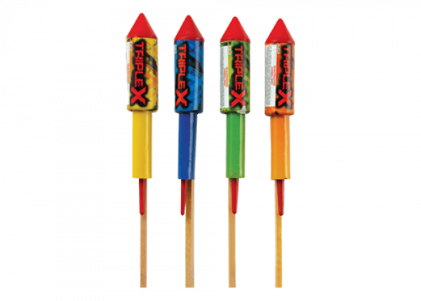 Triple X Stick Rocket - Fireworks World
