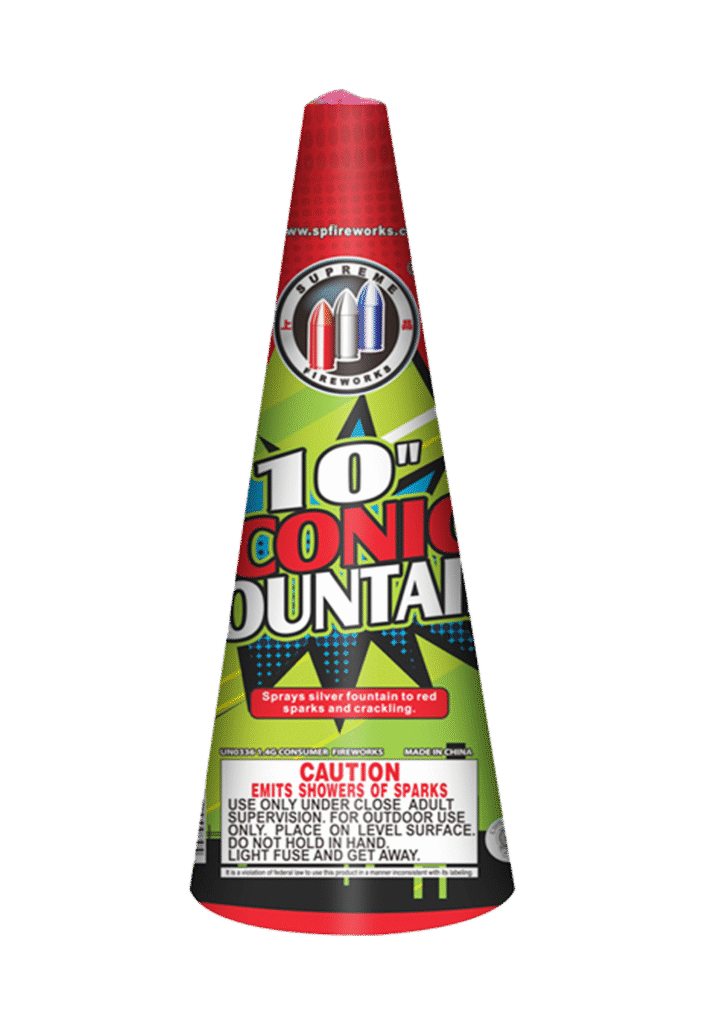 10" Conic Fountain - Fireworks World